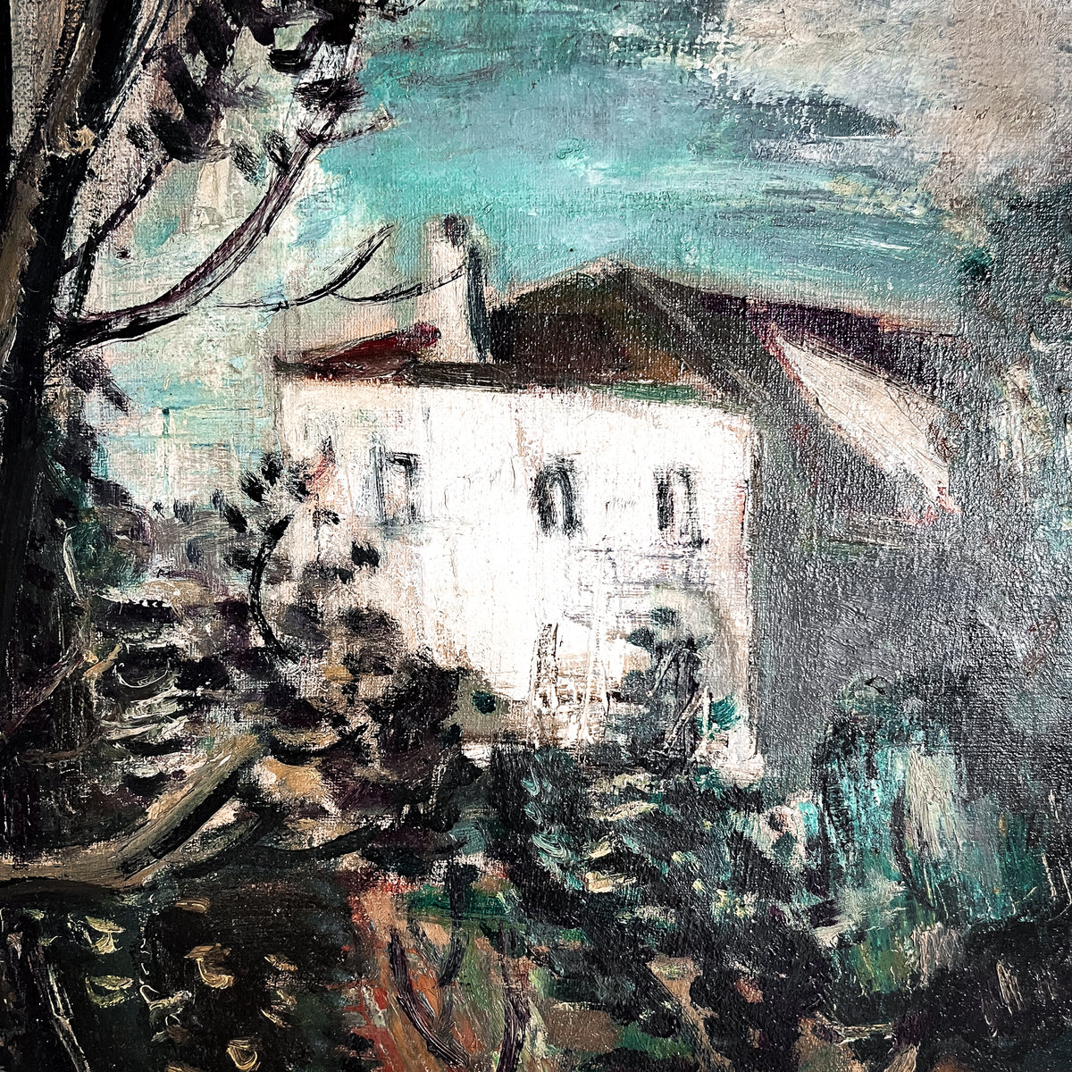 Mid Century Ralf Muller Lauden Painterly Oil Painting – LA FINCA VINTAGE & MODERN